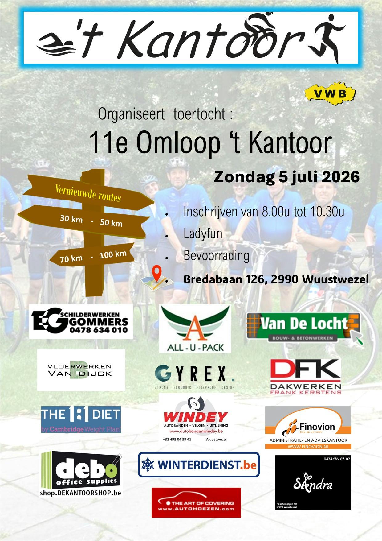 11e Omloop 't Kantoor | Wuustwezel